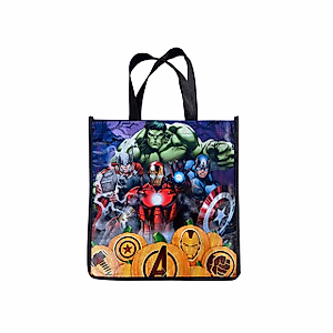 Legacy Licensing Partners Marvel Avengers with Hulk, Ironman, Thor, and Captain America Halloween Collectable Large Reusable Tote Bag