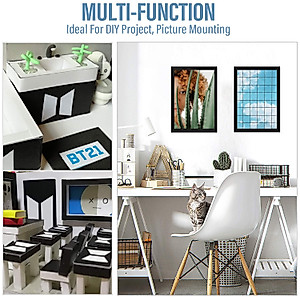 Golden State Art, Pack of 10, 3/16" Thick, 16x20 Black Foam Boards (16x20, Black)