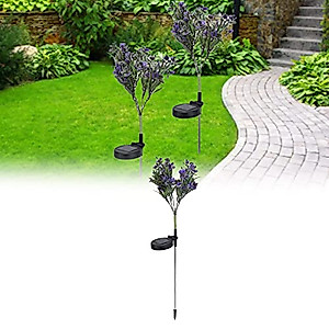 Solar Phalaenopsis Light, Easy to Use Waterproof Garden Landscape Lamp Multi Purpose Exquisite Appearance for Courtyards for Home for Garden
