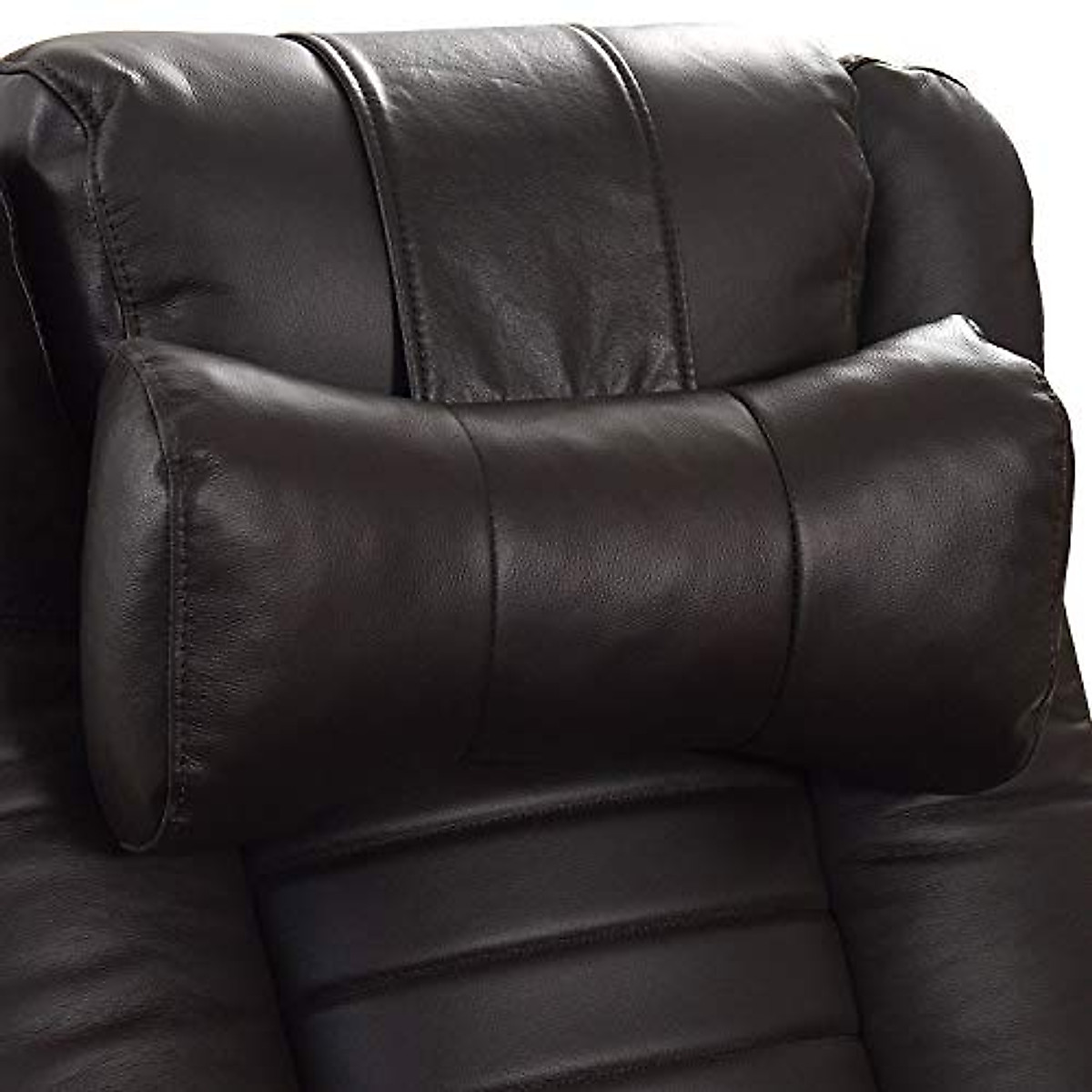 Octane Seating Contoured Recliner Head & Neck Pillow | Brown Leather