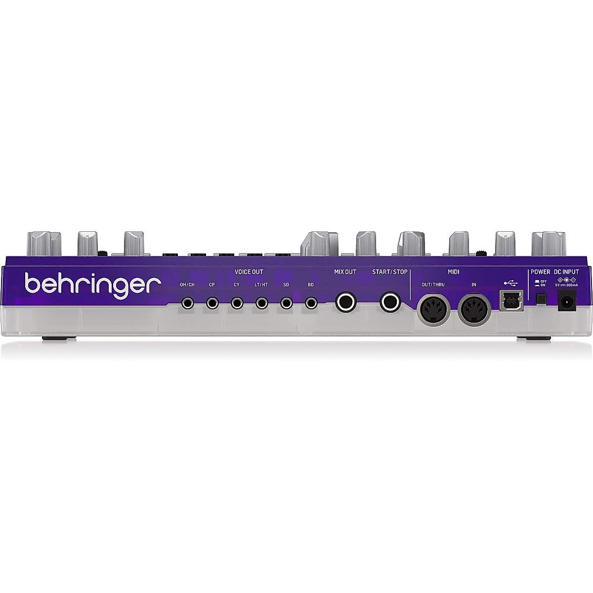 Behringer Rhythm Designer RD-6 Analog Drum Machine, Purple Translucent