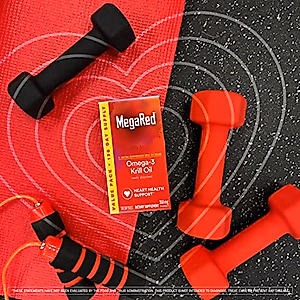 MegaRed Krill Oil 350mg Omega 3 Supplement, 1 Dr Recommended Krill Oil Brand with EPA, DHA, Astaxanthin & Phopholipids, Supports Heart, Brain, Joint and Eye Health - 130 Softgels (130 servings)