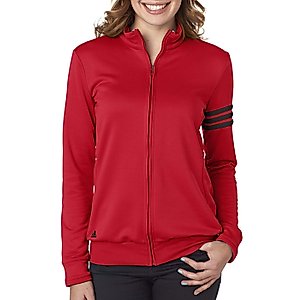 adidas Womens Climalite 3-Stripes Pullover (A191) -Power RED/ -S