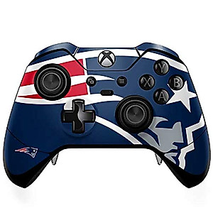 Skinit Decal Gaming Skin compatible with Xbox One Elite Controller - Officially Licensed NFL New England Patriots Large Logo Design