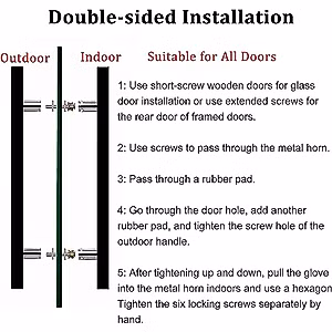 BOHHO Barn Door Pull Handle, Gold Stainless Steel Modern Entry Door Handle, 16in/20in Shower Glass Sliding Barn Door Interior Exterior Door Pull Push Brushed Nickel Satin Finish (Size : 40cm/15.7in)