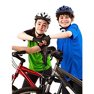 3 Pairs Kids Half Finger Gloves Sport Gloves Non-Slip Gel Gloves for Children Cycling Riding Biking (Classic,3-5 Years)