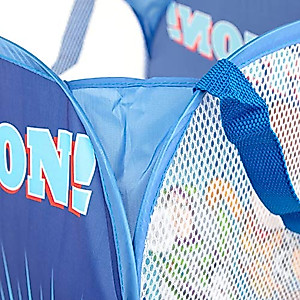 Disney Pixar Toy Story Pop Up Hamper - Mesh Laundry Basket/Bag with Durable Handles - Features Woody, Buzz Lightyear & Forky (Official Disney Product)