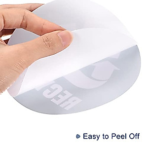 MECCANIXITY Recycle Sticker Bin Labels 5 Inch Large Recycling Vinyl for Stainless Steel/Plastic Trash Can, Blue Pack of 3