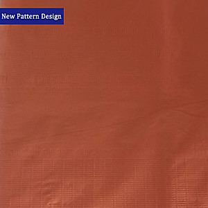 Dozobeede Paper Table Cloths for Parties Disposable 6 Pack 54" X 108" Rectangle 3 Ply Paper & Plastic Table Cover (Orange)