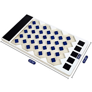 peleya Prize Drop Disc Game Wood 27.8" x 15.9" with Chalkboards Carnival Game Trade Show