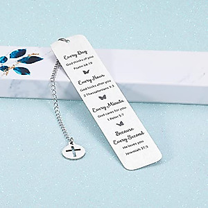 Inspirational Religious Gifts for Women Men Teens Girls First Communion Christening Gifts for Goddaughter Godson Coworkers Christmas Gifts for Son Daughter Girlfriend Bookmark Gifts for Friends Her