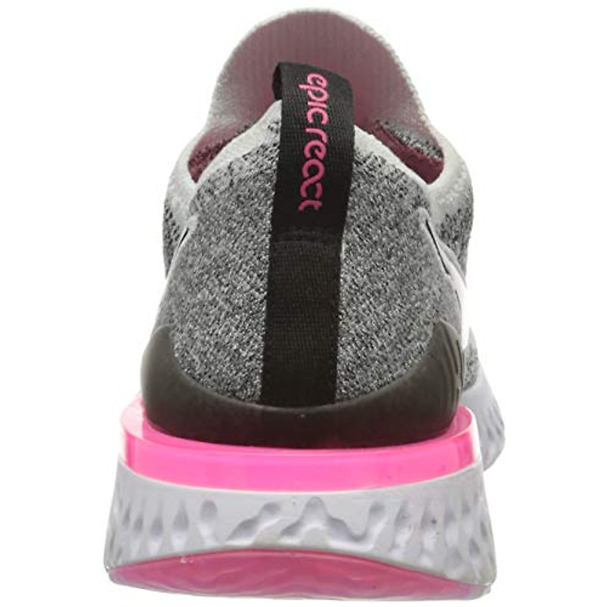 Nike Epic React Flyknit 2 Women's Running Shoe White/Black-Hyper Pink-Blue Tint 6.0