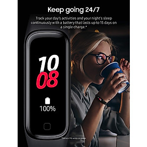 Samsung Galaxy Fit 2 Bluetooth Fitness Tracking Smart Band – Black (US Version) (Renewed)