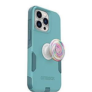 OtterBox COMMUTER SERIES for iPhone 13 PRO - (RIVETING WAY) + PopSockets PopGrip - (JAWBREAKER GLOSS)
