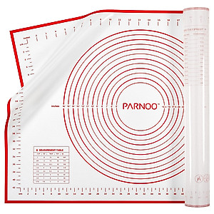 Silicone Baking Mat with Measurements 17 x 25 Inch, Food-Grade Non-Stick Pastry Rolling Sheet