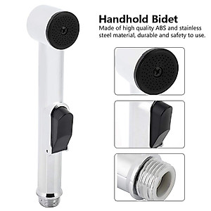ViaGasaFamido Handheld Bidet Sprayer for Toilet Bidet Adapter Spray Head Handheld Shower Head Bidet Attachment for Shower Baby Cloth Diaper Washing and Personal Hygiene