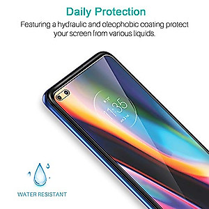 LK 3 Pack Screen Protector Compatible for Motorola Moto G 5G Plus/Moto One 5G/Moto One 5G UW Tempered Glass 9H Hardness, Case Friendly