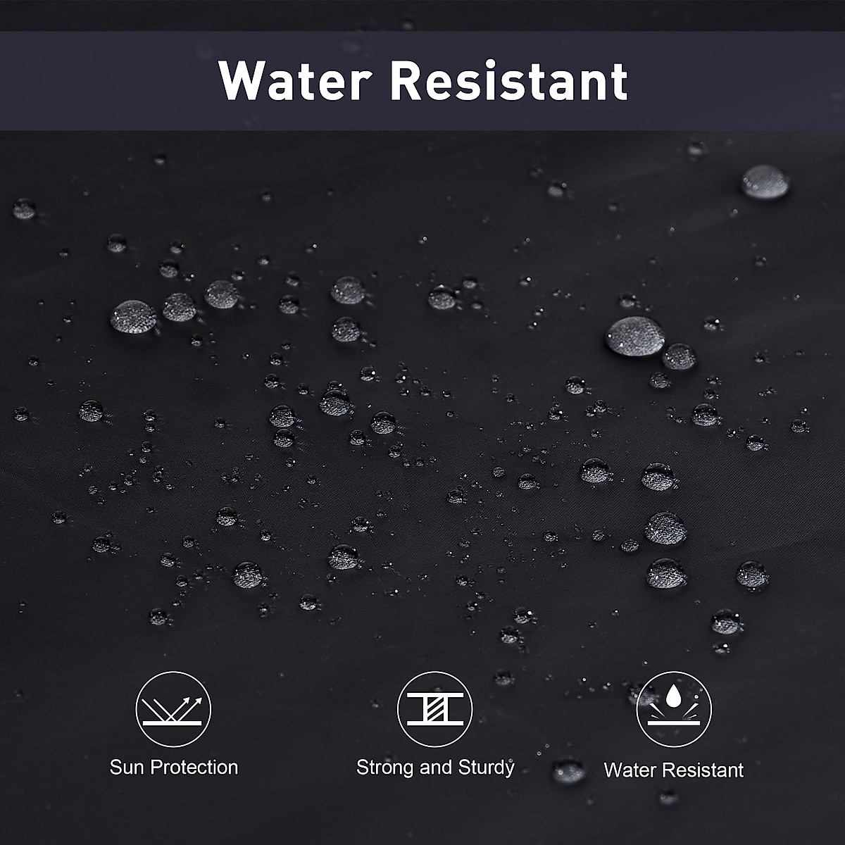 SUNCREAT Lawn Egg Chair Cover, Patio Furniture Cover for Indoor Outdoor Lounger, Black