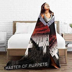 Metallica Blanket Flannel Throw Blanket Ultra Soft Micro Fleece Blankets Bed Couch Living Room 40 X 50 Inch