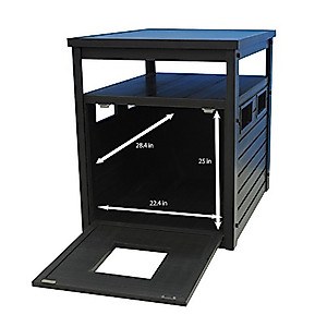 New Age Pet ECOFLEX Jumbo Cat Box Cover and End Table with Litter Box Enclosure and a 10 Year Warranty Hides Unsightly Litter Box made with Moisture & Odor Resistant Composite Material