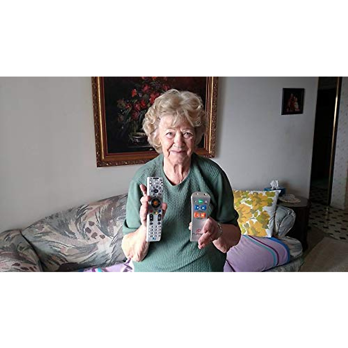 Flipper Big Button Universal TV Remote - Seniors, Elderly - Simple, Works TV & Cable - Favorite Channels - Learning - Supports IR Devices