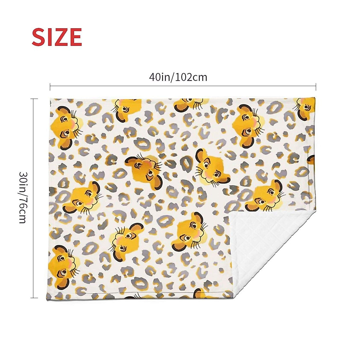 Baby Blanket for Boys Girls Gift-Lion Christmas King Leopard Toddler Blanket Nursery Blanket Nap Blanket for Stroller Outdoor Decor-Super Soft and Warm Crib Blanket for All Seasons Gift 30 X 40 Inch