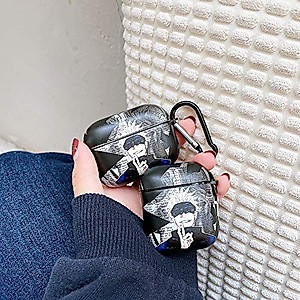 VARWANEO Case for Airpods 2/1, Japanese Anime Jujutsu Kaisen Cover for Airpods 1&2, 3D Cool Soft TPU Shell Earphone Protective Case for Airpods Charging Box Covers (Gojo Satoru 1)