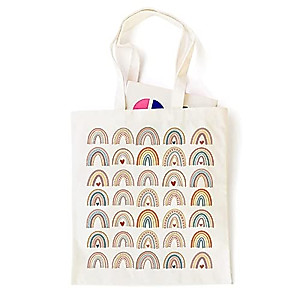 Inspiring gifts for Women, Rainbow Bags for Girls, Boho Rainbow Tote Bag for Her Teeny, Rainbow Wall, Daughter Granddaughter Birthday Gifts- Travel Pouch Gift for Her