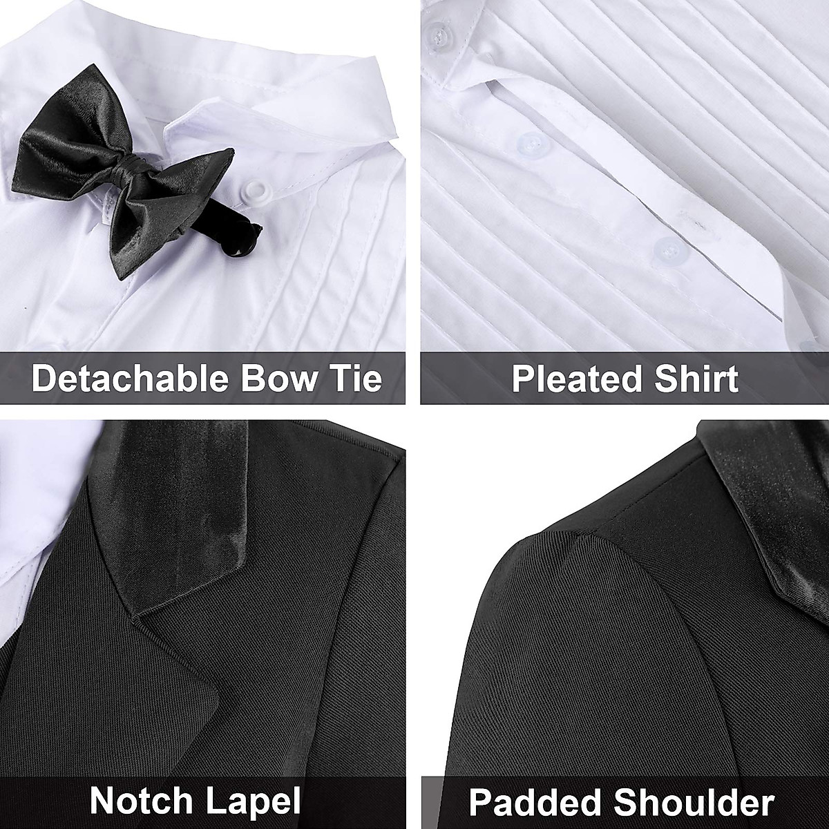 A&J DESIGN Baby Boy Outfit 12-18 Months Kids Gentleman Suits Black