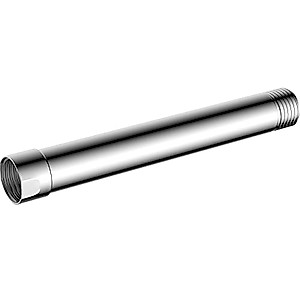 Hibbent All Metal 6 Inch Shower Head Extension Arm, Solid Brass Shower Arm Extension Shower Head Extender, Water Outlet Lowers Existing Shower Head-Lower Shower Head, Chrome Finish