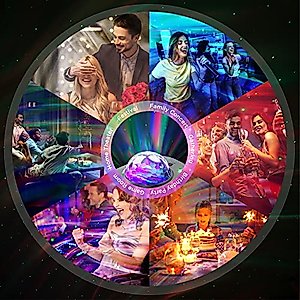 Star Projector & Night Light Projector, 3 in 1 Galaxy Projector with Bluetooth Speaker, with 15 Lighting Modes, Remote Control & Timer, for Kids Adults Decor Bedroom/Party/Gathering/Christmas