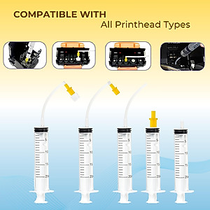 NGOODIEZ Printhead Cleaning Kit for Any DTF Printer/DTG Printer - Universal Printhead Cleaner Kit for Printer Nozzle - Printer Cleaning Kit for Direct Transfer Film Printers (100mL Solution)