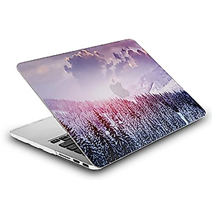 KEC Laptop Case for MacBook Pro 13" (2019/2018/2017/2016) Plastic Hard Shell Cover A1989/A1706/A1708 Touch Bar (Snow Mountain 2)