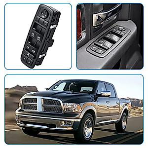 PUENGSI Master Power Window Switch for | 2009-2012 Dodge Ram 1500 2500 3500 | Replaces OE 4602863AB, 4602863AC, 4602863AD