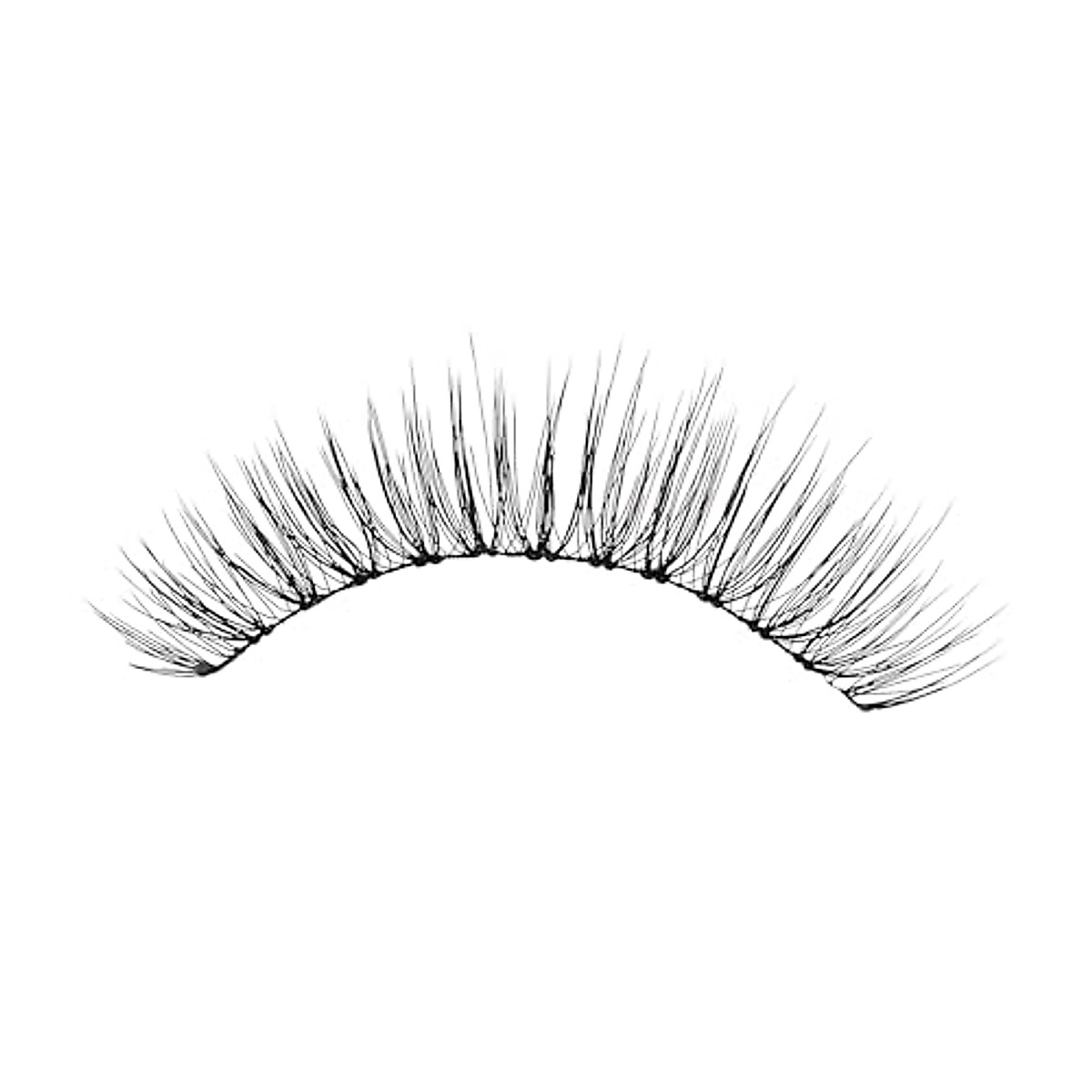 KISS Looks So Natural, False Eyelashes, Shy', 12 mm, Includes 5 Pairs Of Lashes, Contact Lens Friendly, Easy to Apply, Reusable Strip Lashes, Glue On