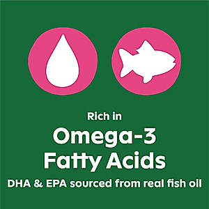 Greenies Skin & Coat Food Supplements with Omega 3 Fatty Acids Chicken- Flavor Soft Chews for Adult Dogs, Count of 80, 1.66 LB