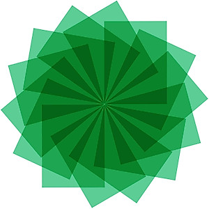 14 Pieces Christmas Gel Filter Colored Overlays Correction, Gel Light Filter Transparent, Transparent Color Film Plastic Sheets, 11.7 by 8.3 Inches(Green)
