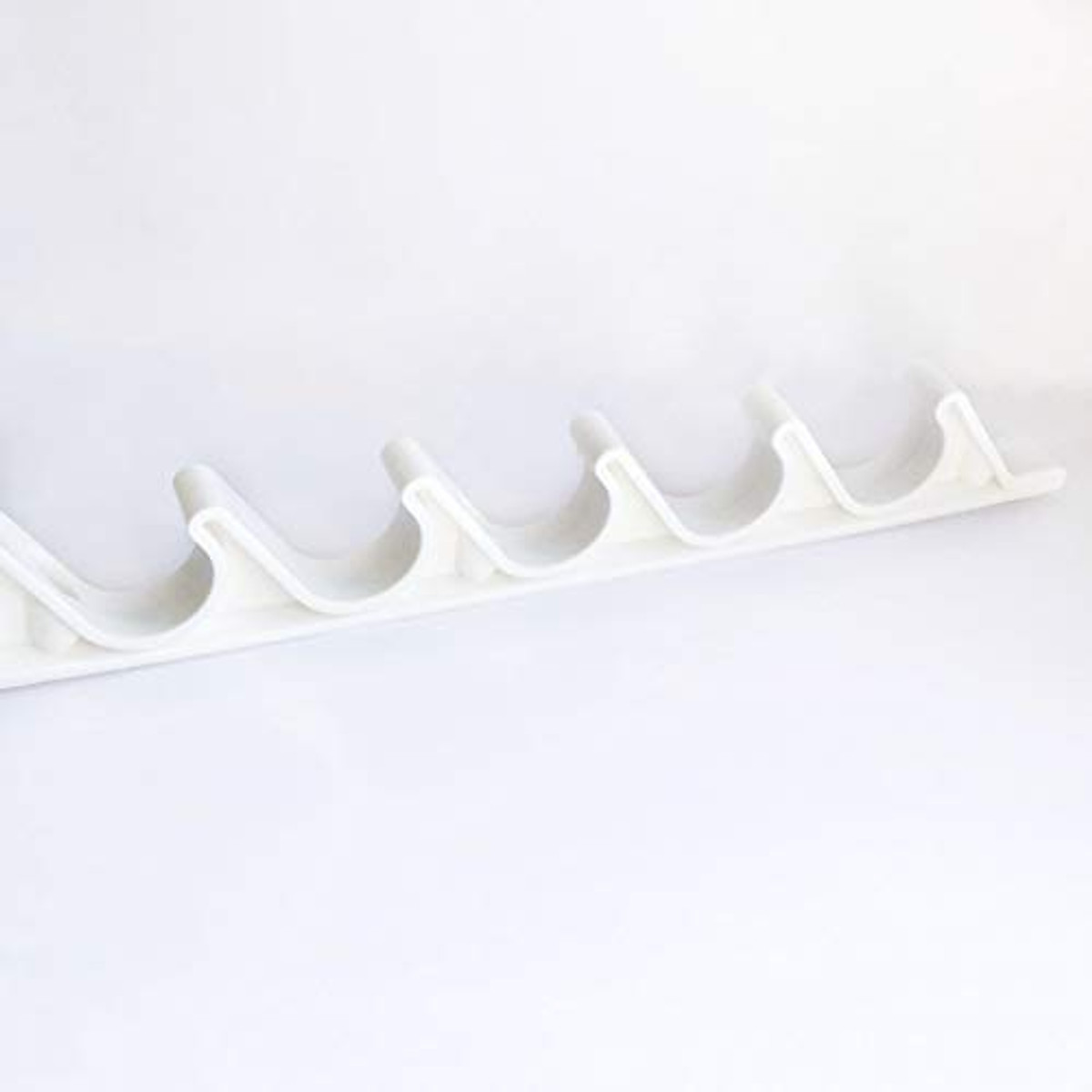 4 pcs 6 Position Nylon White Adjustment Brackets for Patio Outdoor Lawn Yard Furniture or Chaise Lounges, Replacement, Back Support, Back-Height Multi Position Adjuster 10 5/8" L x 5/8" W