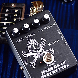Joyo JF-04 High Gain Distortion, Guitar FX Pedal with Mid EQ