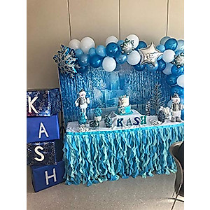 Snowflake Star Shapes Winter Holiday Theme Birthday Party Mylar Foil Christmas Decor Balloons