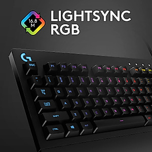 Logitech G213 Wired Gaming Keyboard with Dedicated Media Controls, 16.8 Million Lighting Colors Backlit Keys, Spill-Resistant and Durable Design, Black