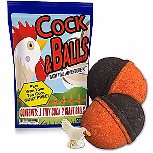 Cock N Balls Bath Time Adventure Kit - Funny Gift for Men and Women - Stocking Stuffer, Adult Gift Baskets, Dirty Santa, Bath Bomb, Bath Products, Spa Gifts for Men, Gag Gifts for Husband