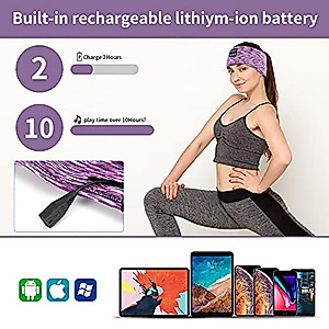 Sleep Headphones wireless Headband,Upgrade Wireless Music Sport Headbands with Ultra-Thin HD Stereo Speakers for side Sleepers,Air Travel, Meditation,Relaxation and Sport