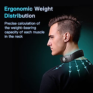 CXLiy Neck Air Conditioner, 3 Cooling Plates Portable Neck Fan, Semiconductor Cooling Neck Fans, LED Rechargeable 3500mAH Bladeless Neck Fan, 6 Gear Personal Fan, 2 Mode, Neck Cooler, And Heater