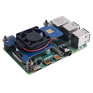 GeeekPi PoE HAT for Raspberry Pi 4, Support IEEE 802.3af or 802.3at PoE Standard, with Cooling Fan 30x30x7mm for Raspberry Pi 4 Model B / 3B+ 3B Plus