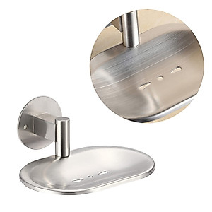 Cabilock 2pcs 304 Soap Holder Soap Tray Soap Basket Soap Organizer Wall Mount Soup Holder Soap Dish Soap Storage Stainless Steel Soap Box