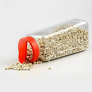 Yopay 8 Pack Large Spice Jar, 32oz Seasoning Shaker, Plastic Spice Container Bottle with Red Dual Shake Lid for Storing Herbs, Powders, General Use Storage Containers