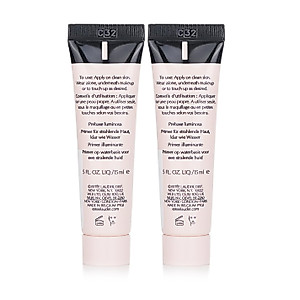 Pack of 2 x Estee Lauder Futurist Aqua Brilliance Watery Glow Primer, Travel Size 0.5 oz each, Unboxed