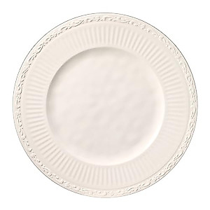 Mikasa Italian Countryside Melamine Outdoor Dinnerware Set, Service for 4, Cream, 12 Piece