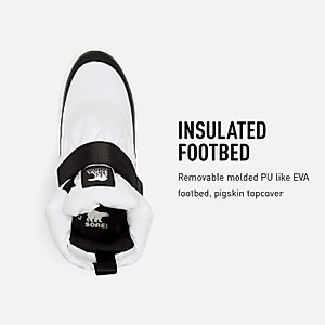 Sorel Women's Joan of Arctic Next Lite Strap Puffy Boot- Waterproof - White, Black - Size 10